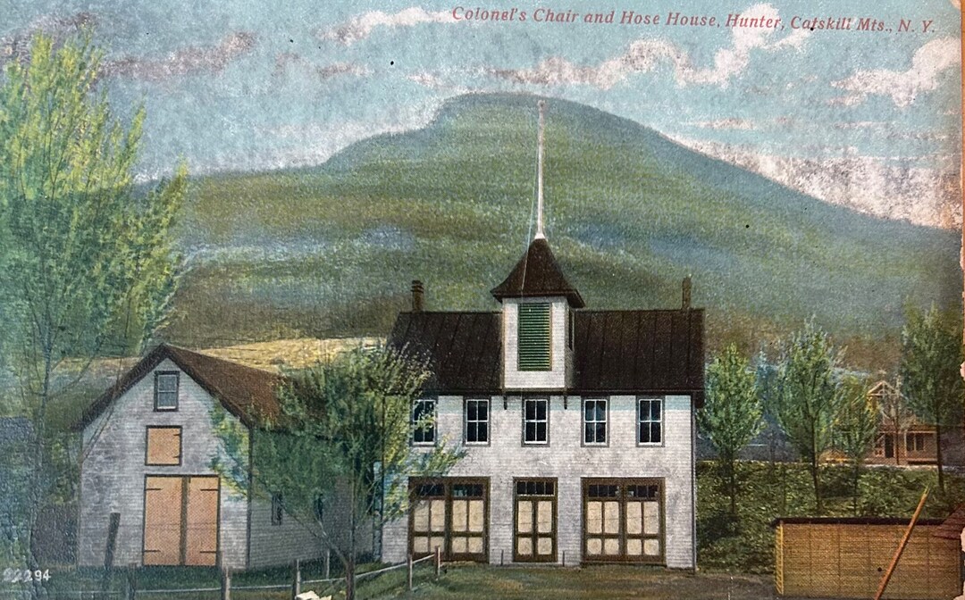 Colonel's Chair - Hunter Mountain - and Hose House - Vintage Catskill ...