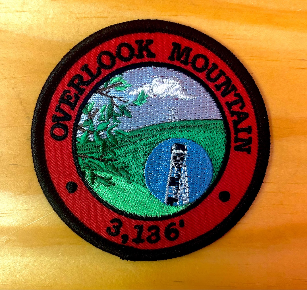 Overlook Mountain Patch- Fully Embroidered - Iron On/sew on - Catskill ...