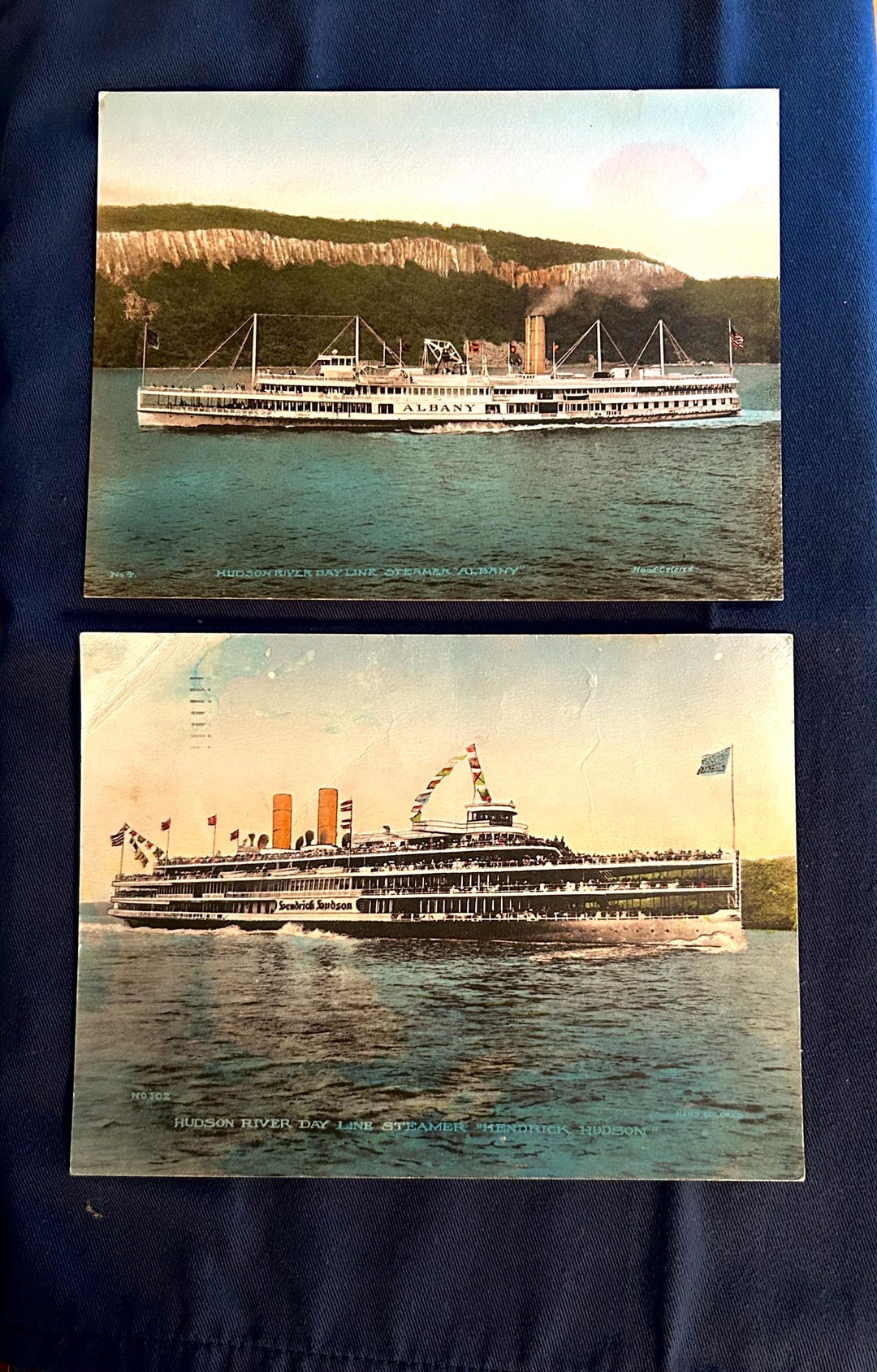 Hudson River Day Line Hendrick Hudson and Steamer Albany - Set of Two ...