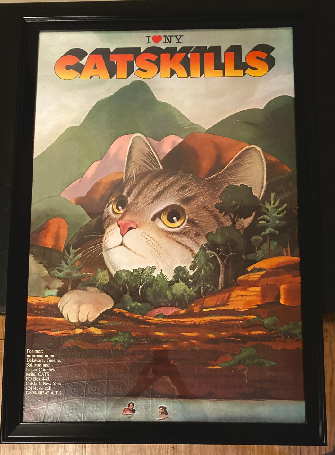 I Love New York Catskills, 1985 - Milton Glaser Poster - I Love NY Campaign - Etsy