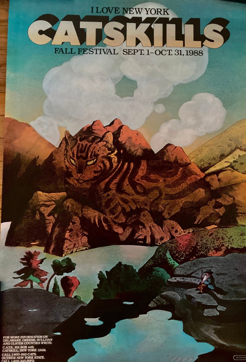I Love New York Catskills - Milton Glaser Poster -fall Festival 1988 ...