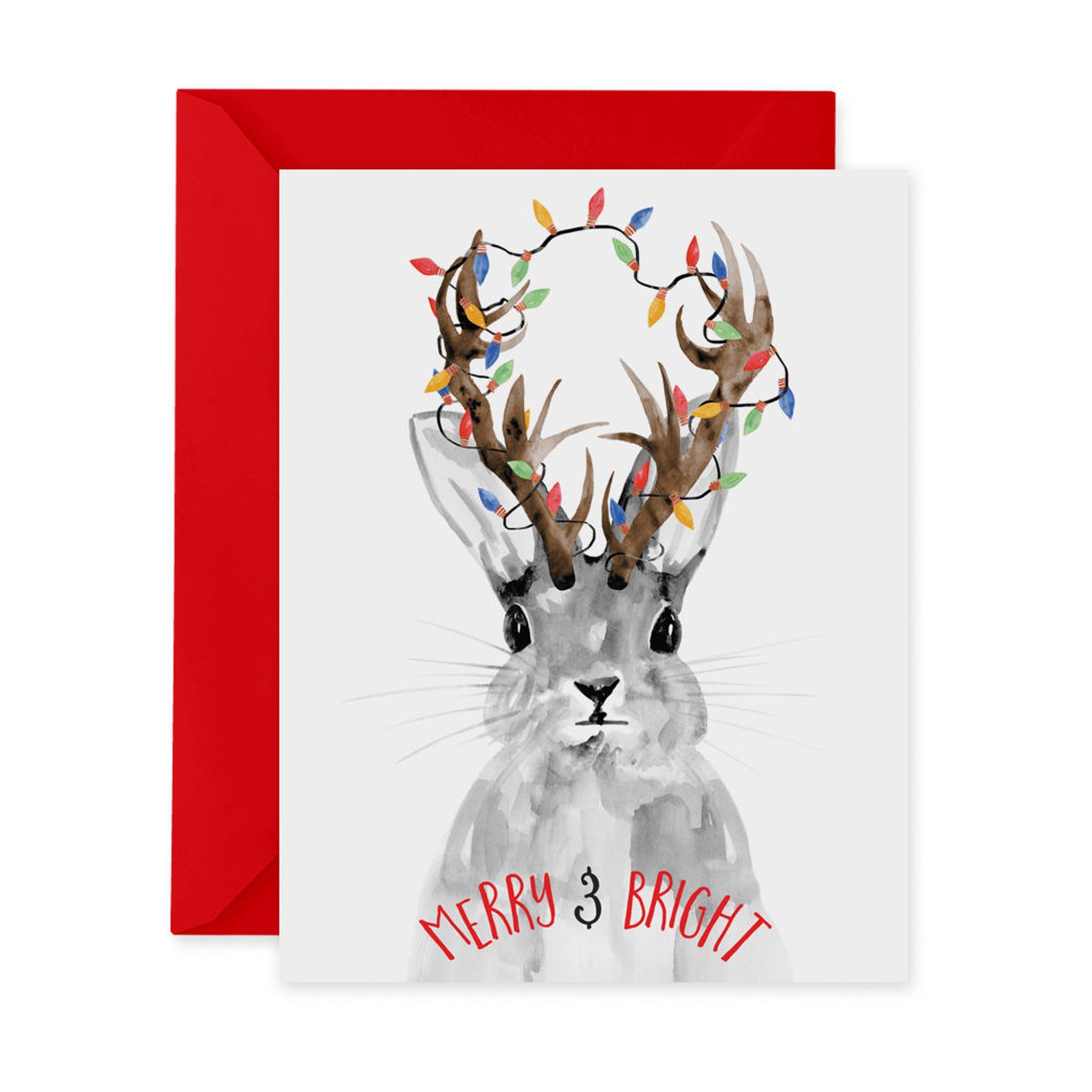 Jackalope Card Christmas Card Sets Holiday Cards Pack Funny - Etsy