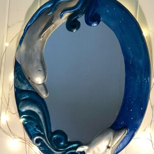 Blue Dolphins Mirror - Etsy