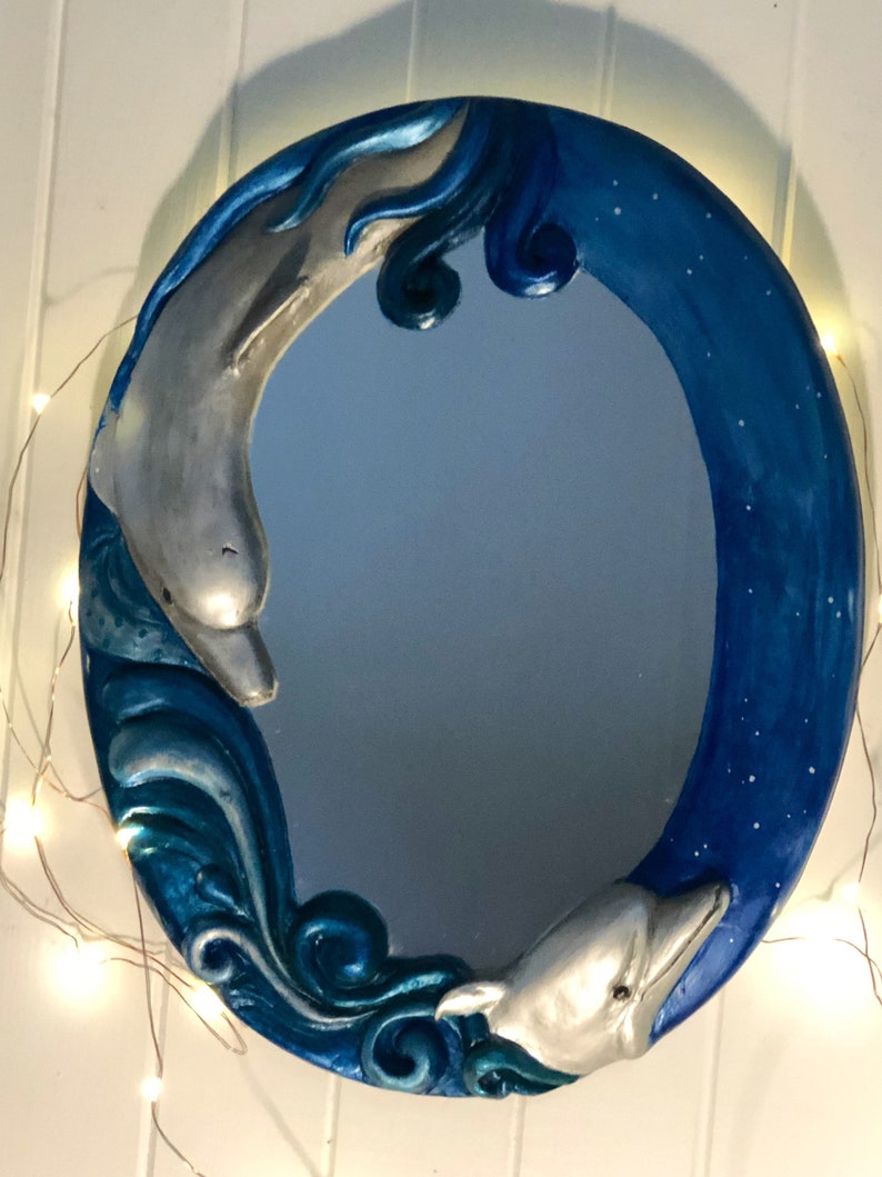 Blue Dolphins Mirror - Etsy
