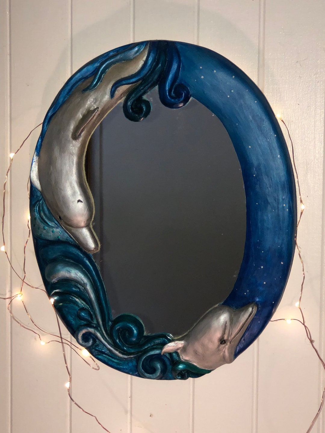 Blue Dolphins Mirror - Etsy