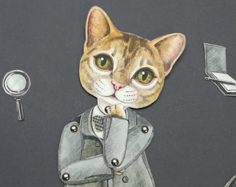 Shakespeare Paper Doll Shakespeare Bookmark Book Lover Gift - Etsy