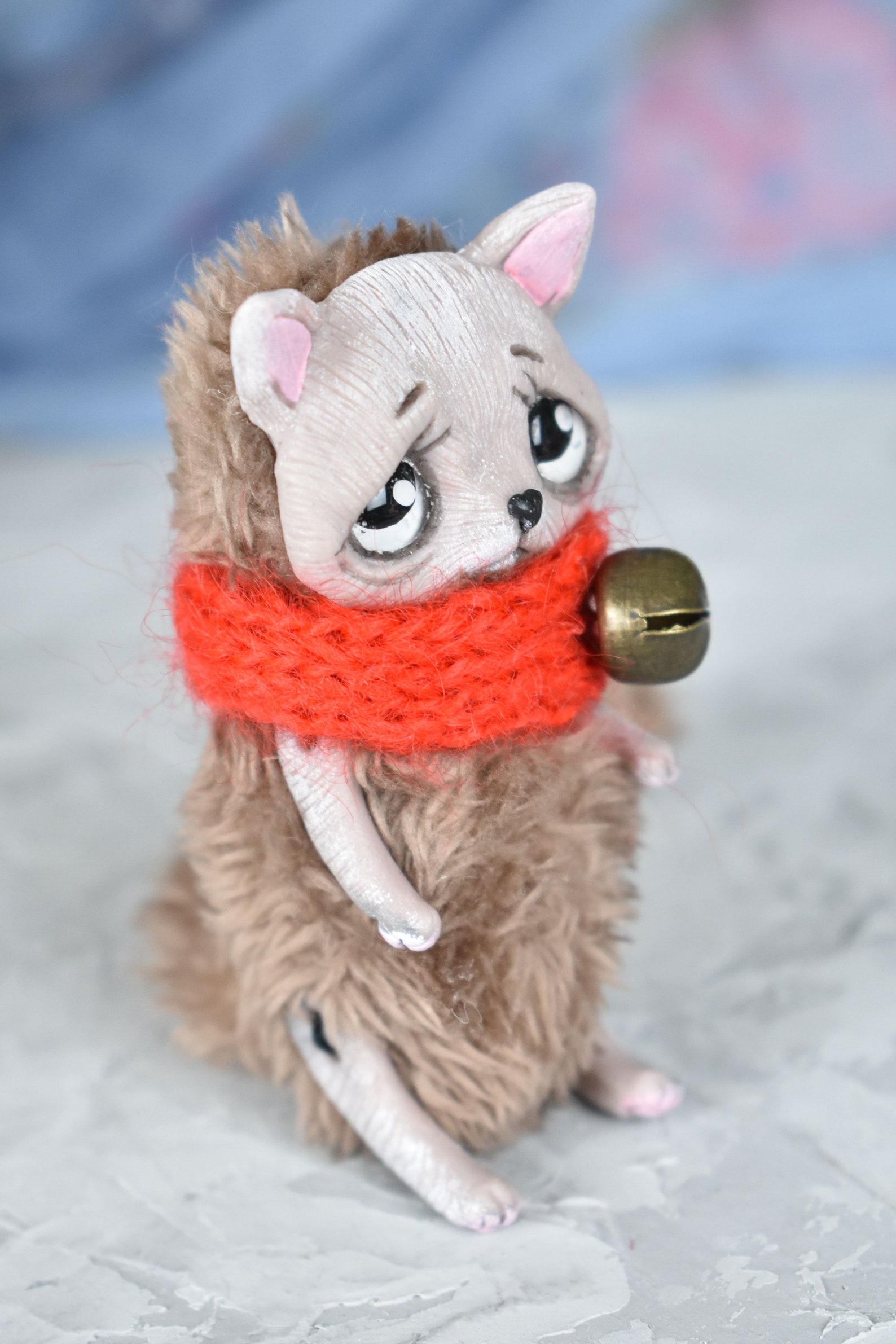 White Mouse Toy Mouse Plush Christmas Decoration New Year - Etsy
