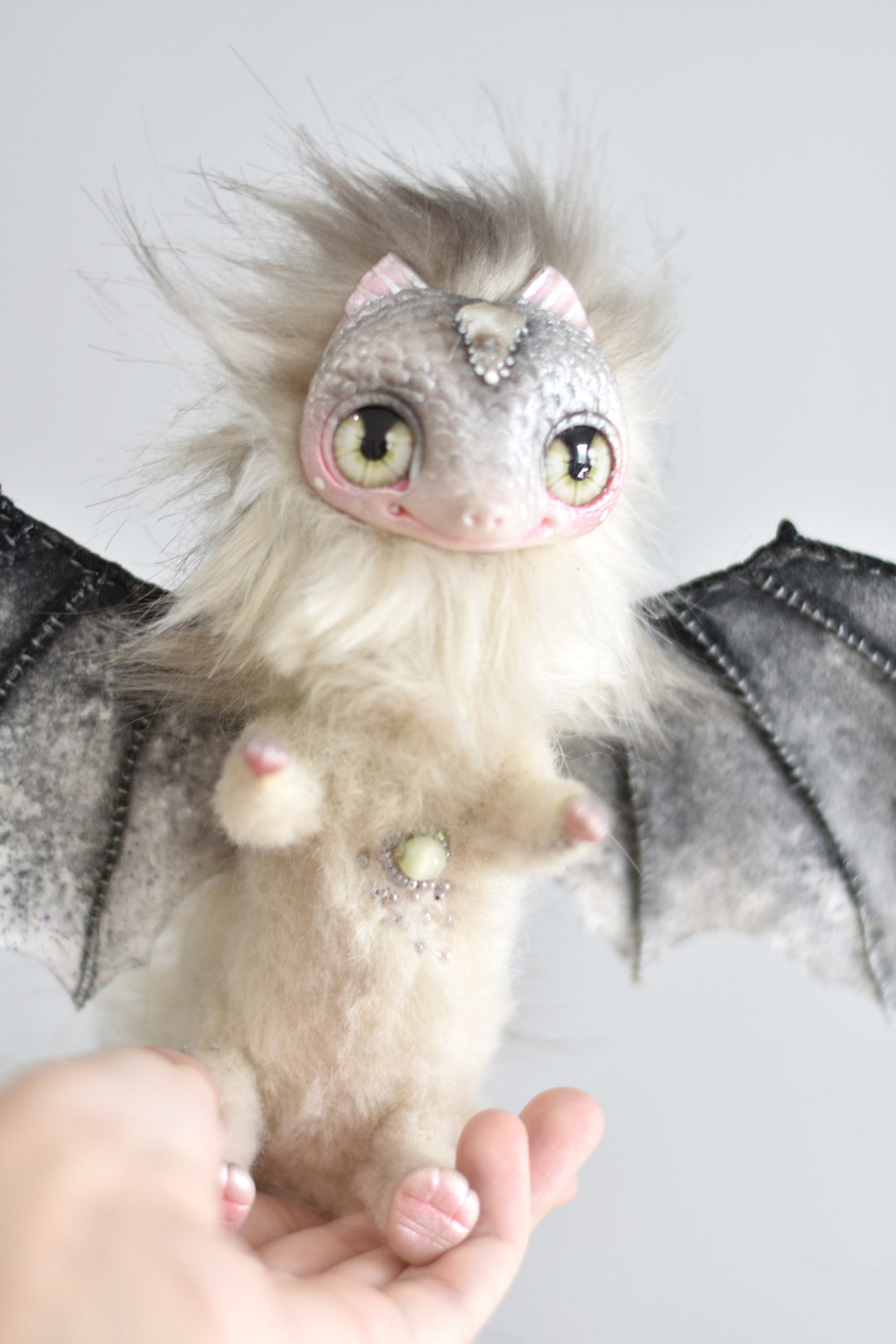 Dragon Ooak Toy Flexible Body Plush Fantasy Doll Creature Animal Art ...
