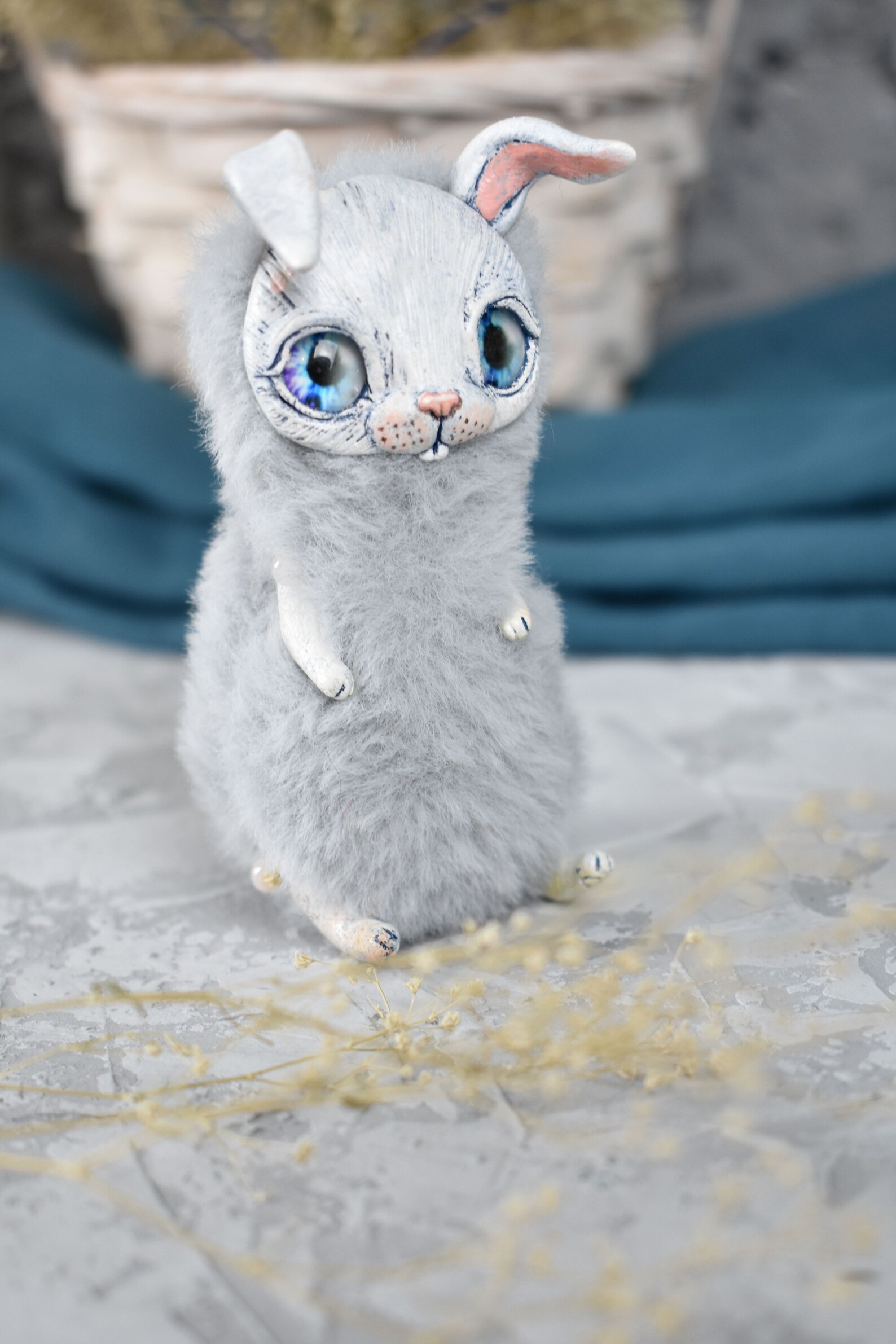 Teddy Bunny .rabbits Toy Artist Teddy. Gifts for Her Rabbit - Etsy