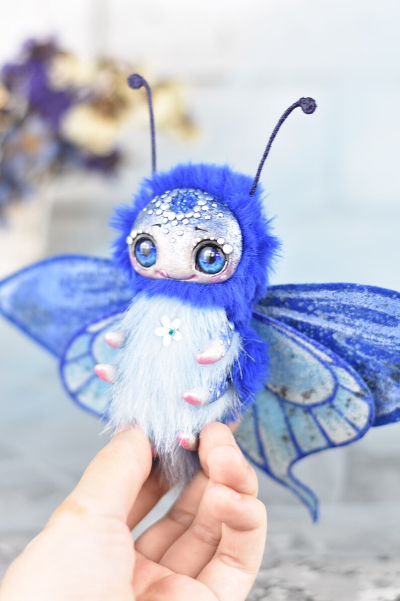 Moth ART Fantasy Toy Dead Head Moth Plush Collectible - Etsy