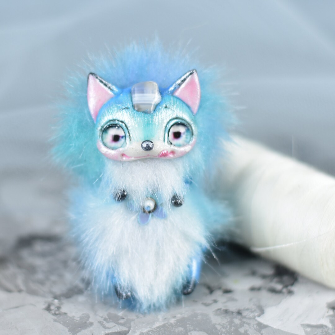 Fox Ooak Toys Plush Mini Red Fox Sculpture Miniature Art Doll - Etsy