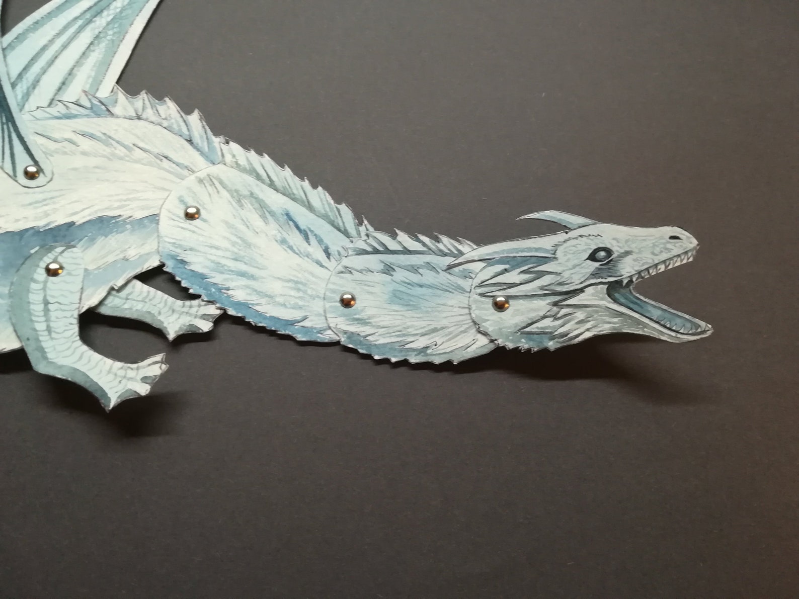 Blue Dragon Ice Dragons Paper Doll Paper Toys Paper - Etsy