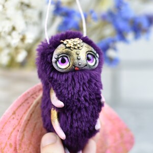 Moth Ooak Toy Fantasy Moth Toy Plush Bug Collectible Sculpture Art Doll ...