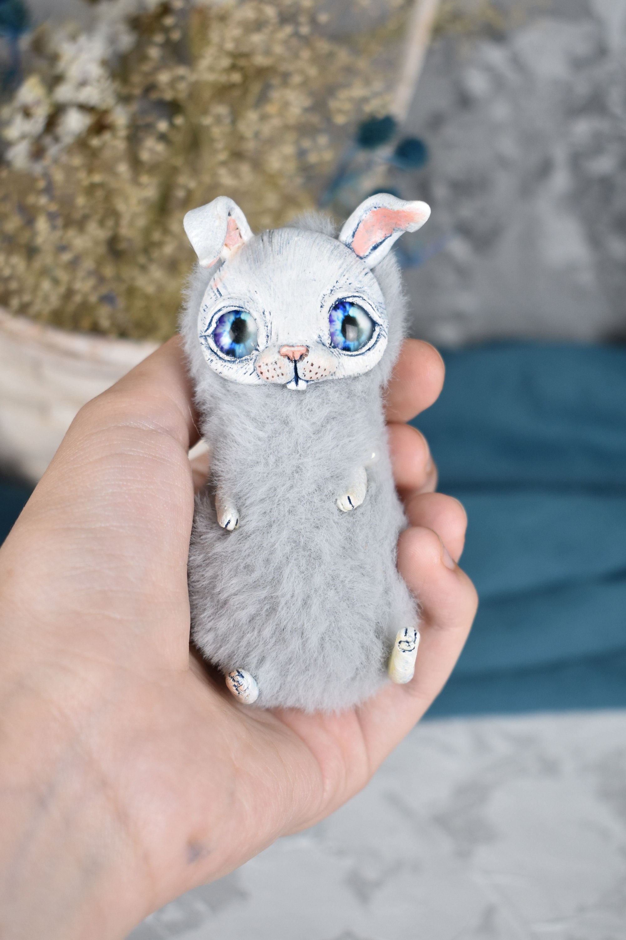Teddy bunny .Rabbits toy artist teddy. gifts for her rabbit | Etsy