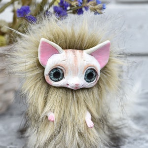 Cat ART Fantasy Cat Toy Kitty Plush Cat Collectible Cat - Etsy