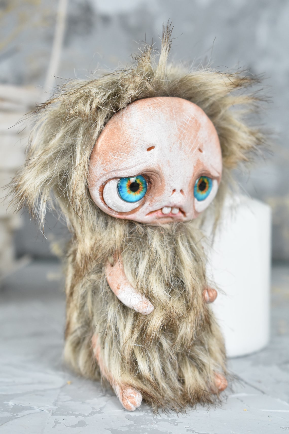 Monster Brown Fantasy Doll Monster Ooak Toy Monster Plush - Etsy