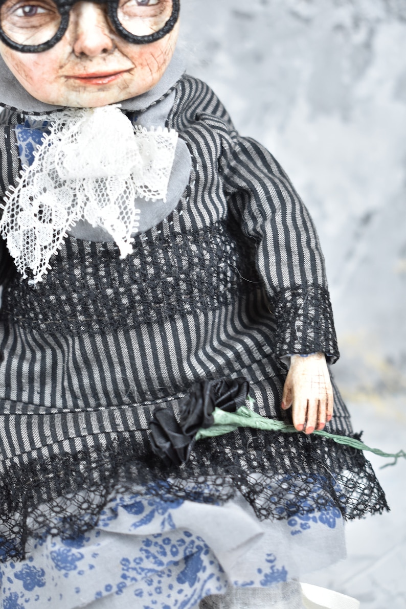 Old Lady OOAK Art Doll Hand Made Sculpture - Etsy