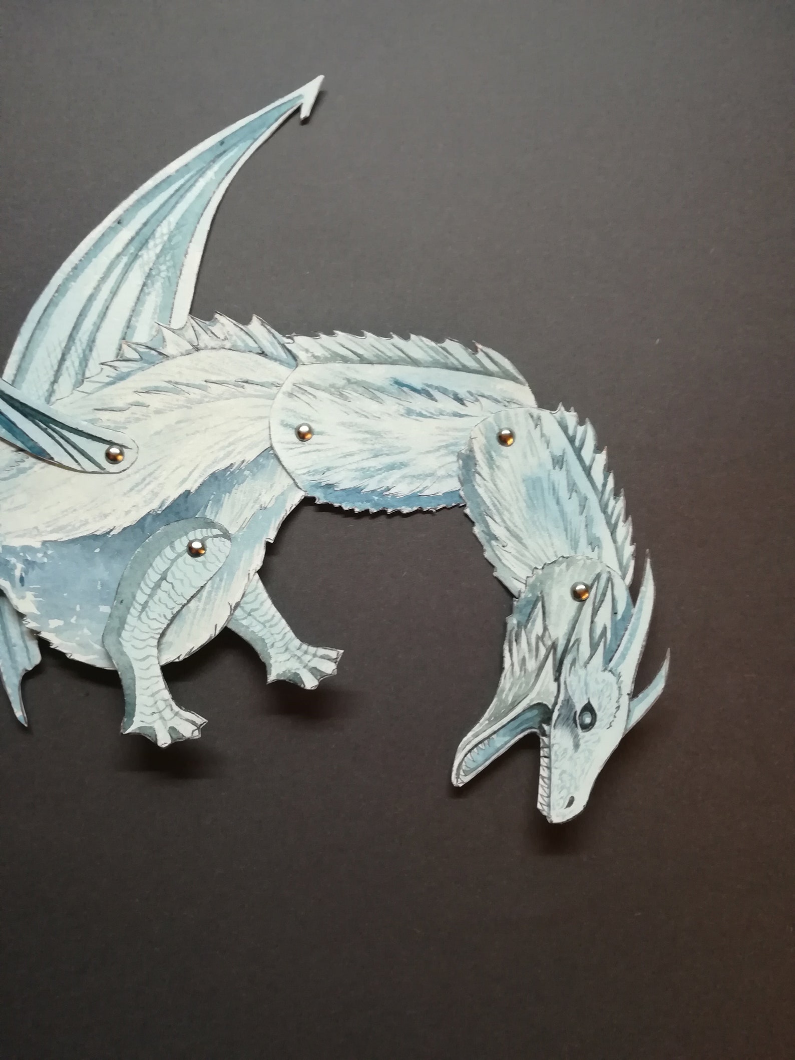 Blue Dragon Ice Dragons Paper Doll Paper Toys Paper - Etsy