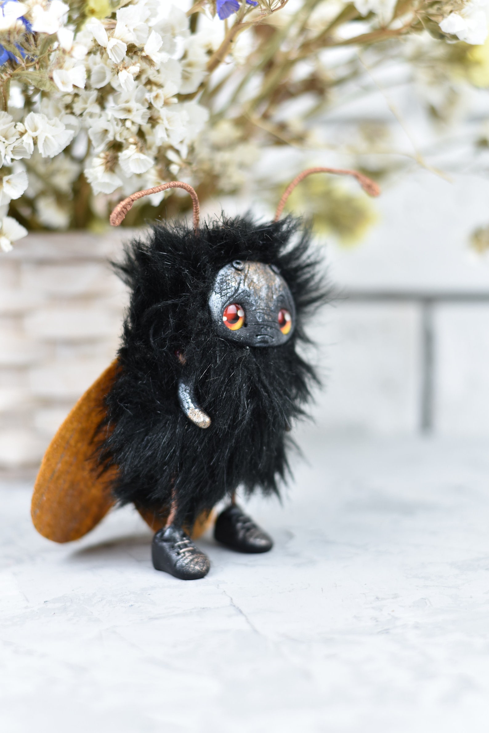 Bug ART Fantasy Toy Bug Plush Collectible Moth Sculpture - Etsy