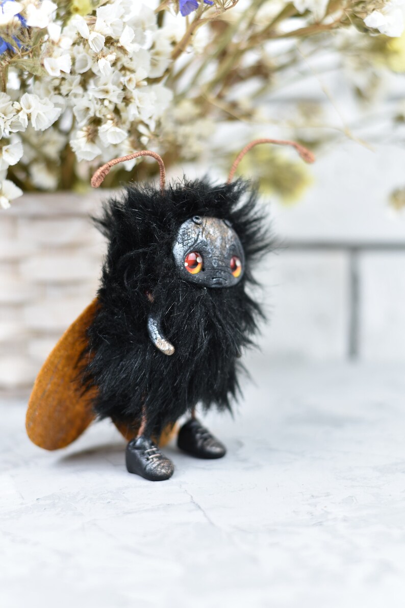 Bug ART Fantasy Toy Bug Plush Collectible Moth Sculpture - Etsy