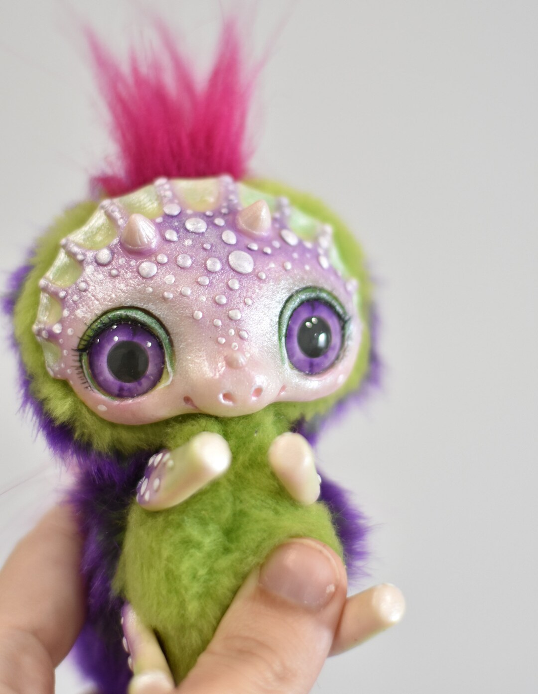 Dinosaur Ooak Toy Creature Animal Art Doll Plush Fantasy Doll ...