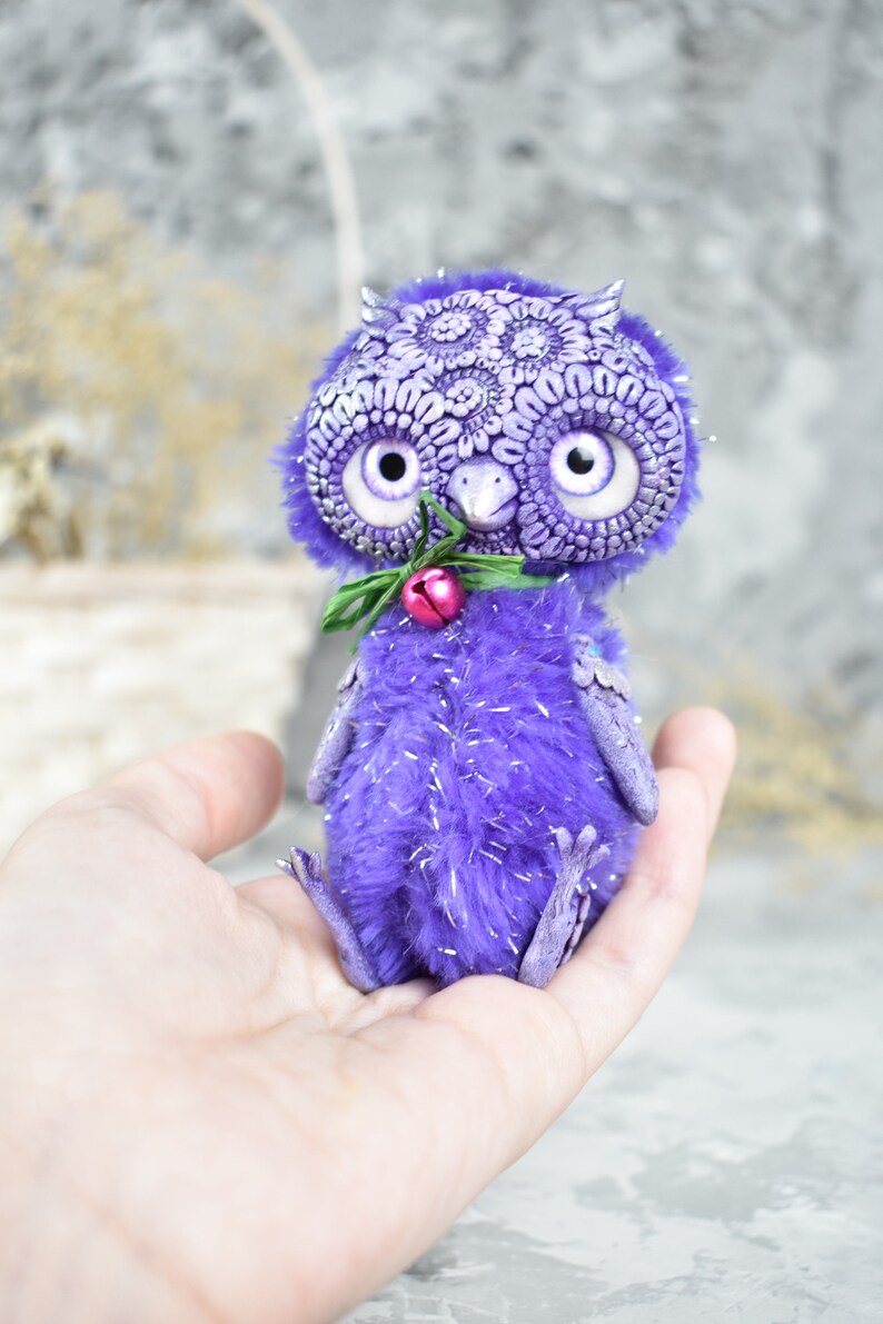 Owl gifts for women owl doll handmade. owl Decor owl art | Etsy