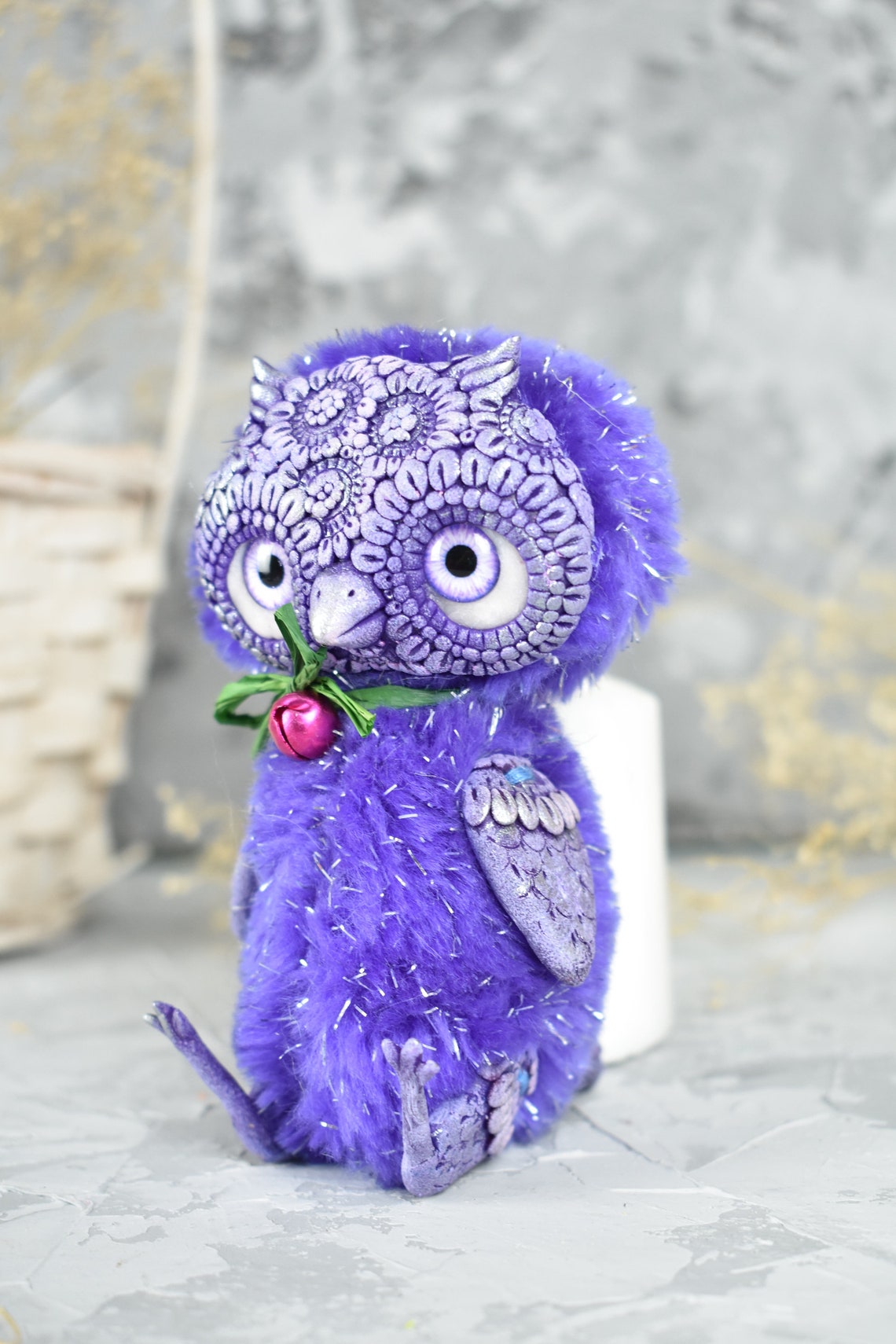 Owl gifts for women owl doll handmade. owl Decor owl art | Etsy