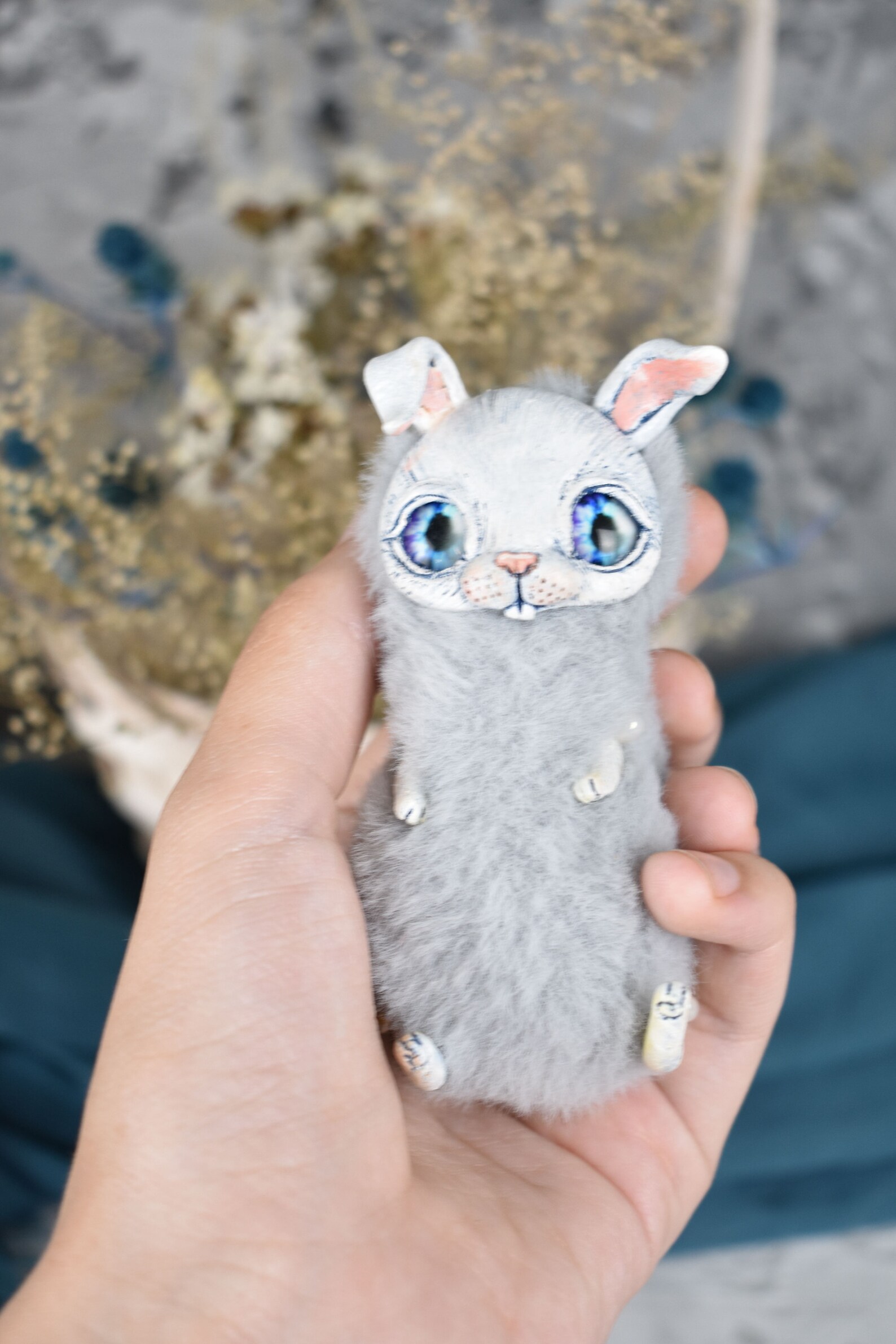 Teddy Bunny .rabbits Toy Artist Teddy. Gifts for Her Rabbit - Etsy