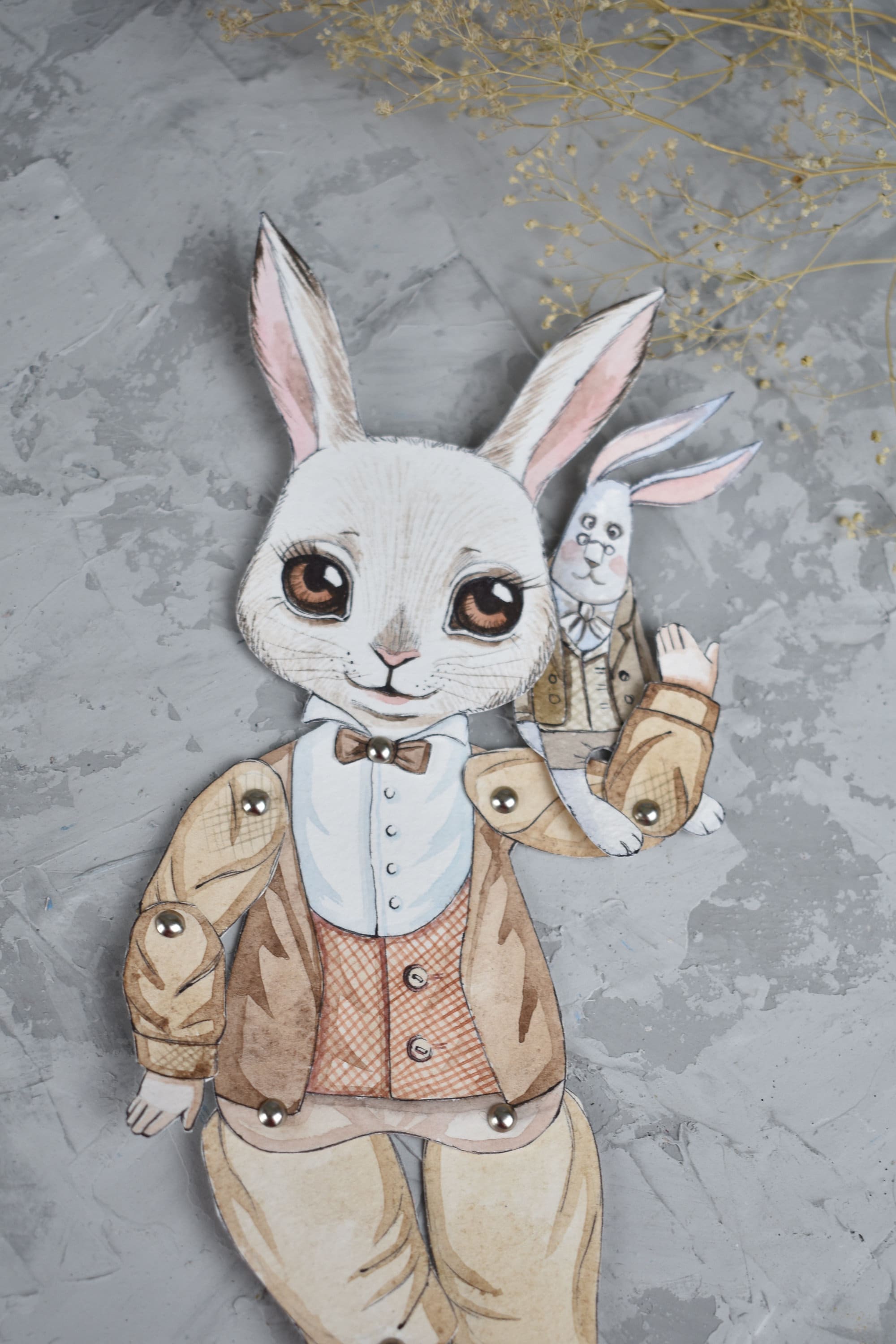 Teddy Bunny Rabbit, Paper Doll, Paper Toys, Paper Crafts, Paper Dolls ...