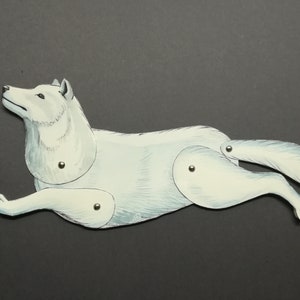 White Wolf , Paper Doll, Paper Toys, Paper Crafts, - Etsy