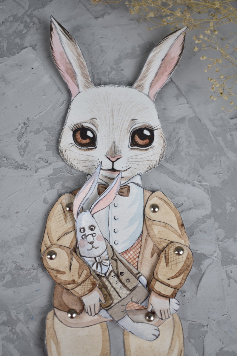 Teddy Bunny Rabbit, Paper Doll, Paper Toys, Paper Crafts, Paper Dolls ...