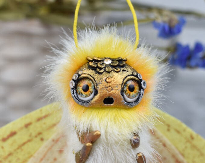 Moth ART, Fantasy Toy, Moth Plush, Collectible, Moth Sculpture, Ooak ...