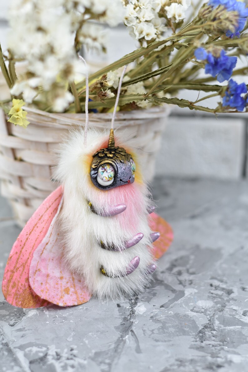 Moth Ooak Toy Fantasy Moth Toy Plush Bug Collectible Sculpture - Etsy