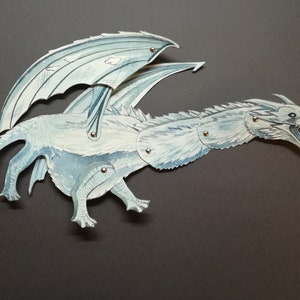 Blue Dragon, Ice Dragons, Paper Doll, Paper Toys, Paper Crafts, Paper ...