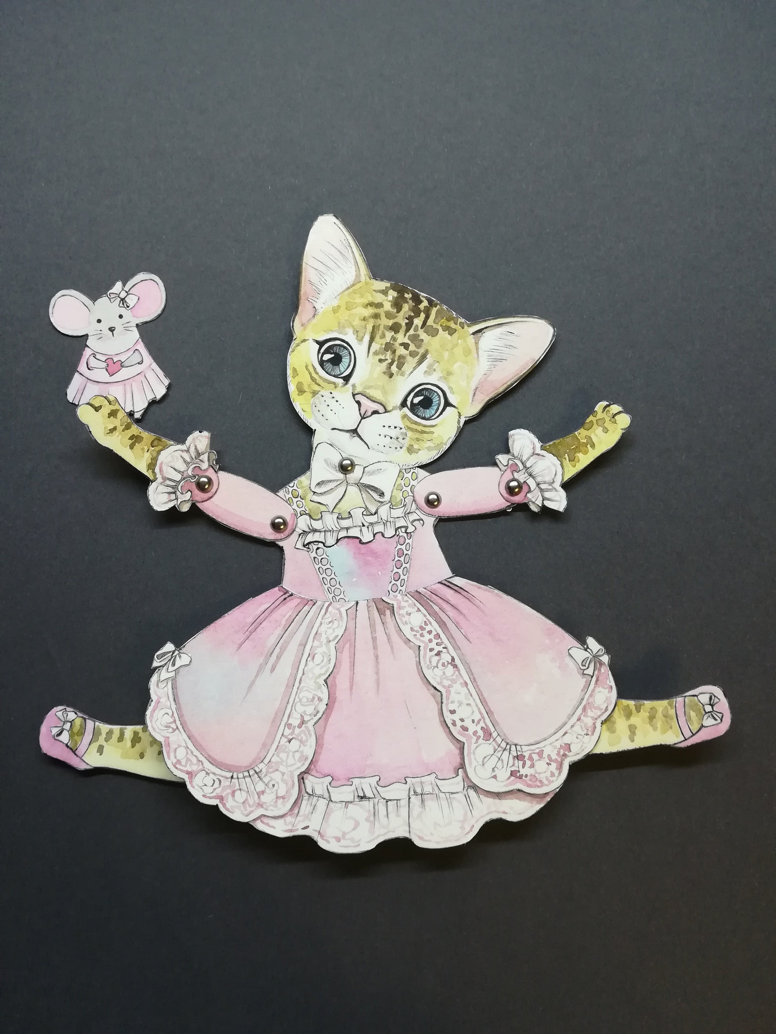 Cat Paper Doll Paper Toys Paper Crafts Paper Dolls - Etsy