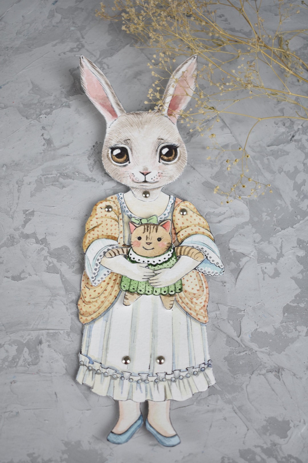 Teddy Bunny Rabbit, Paper Doll, Paper Toys, Paper Crafts, Paper Dolls ...