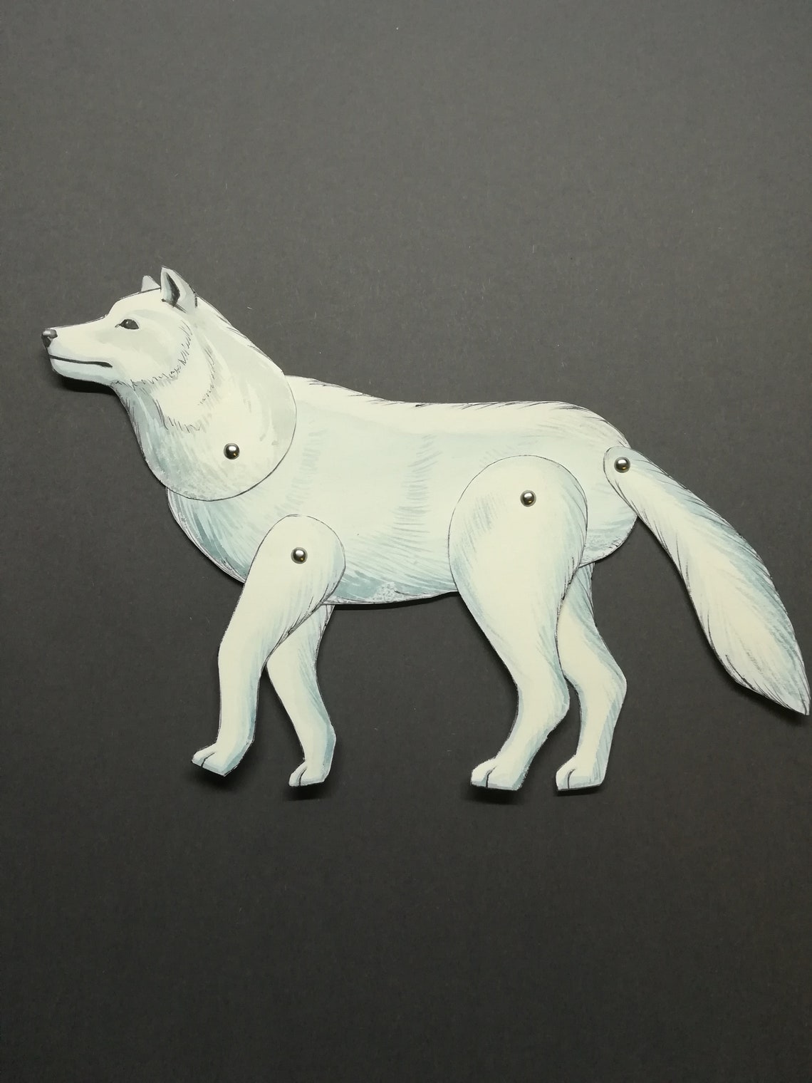 White Wolf , Paper Doll, Paper Toys, Paper Crafts, - Etsy