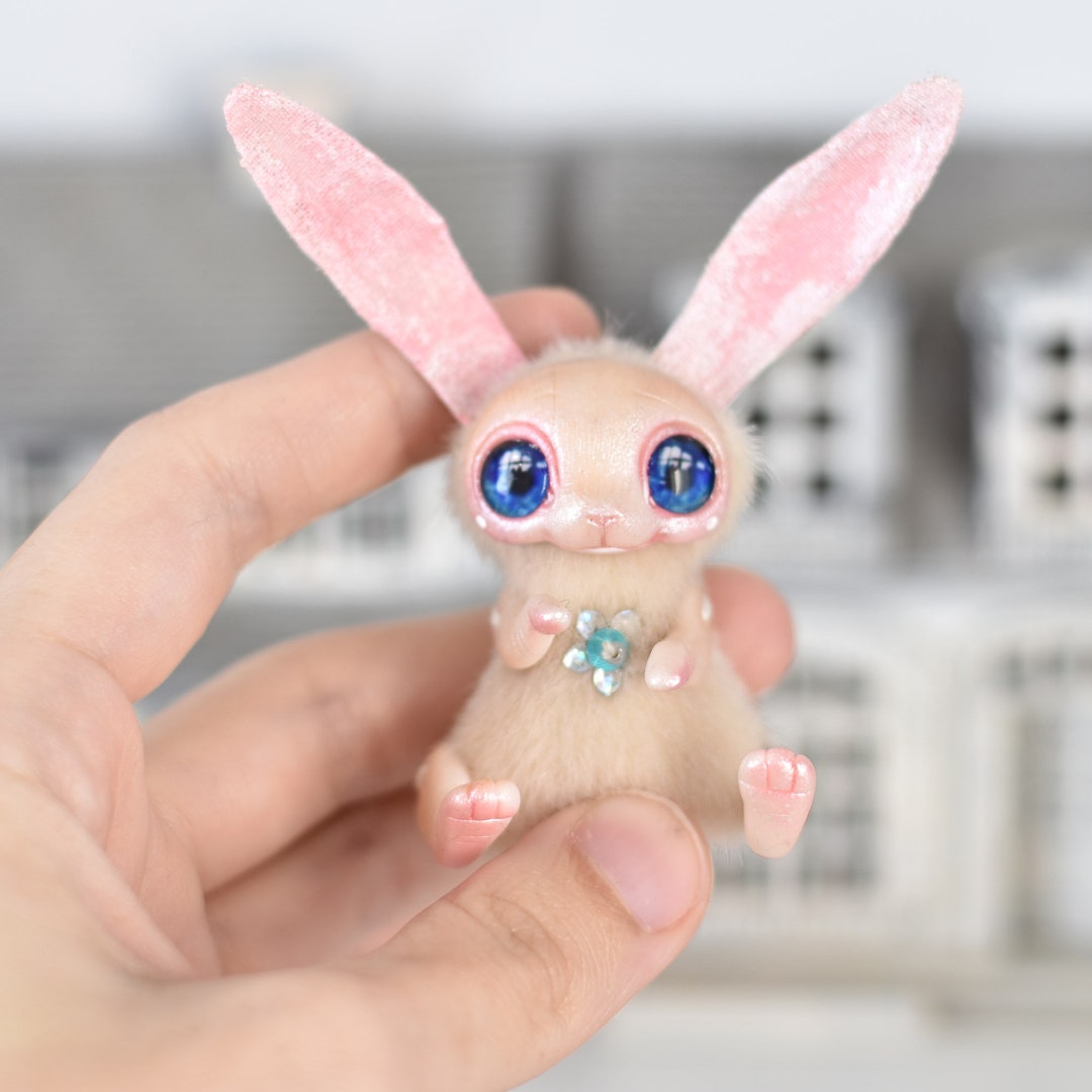 Miniature Bunny Toy Rabbits Ooak Toys Artist Teddy Sculpture - Etsy