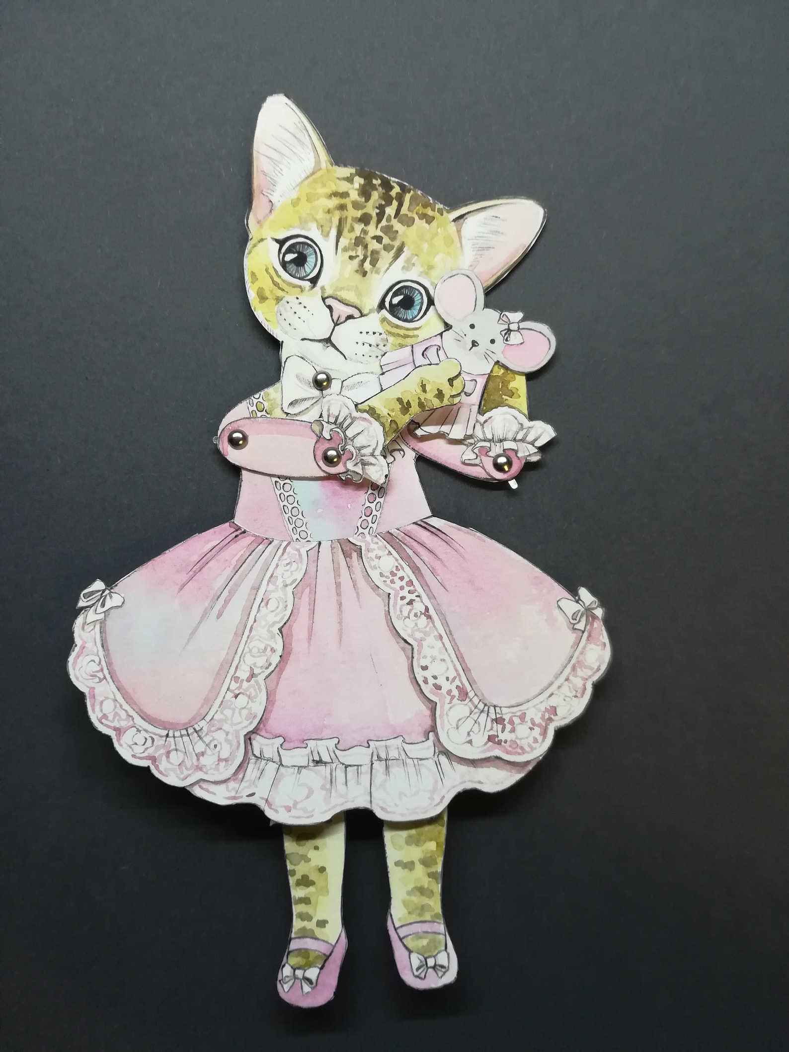 Cat Paper Doll Paper Toys Paper Crafts Paper Dolls - Etsy