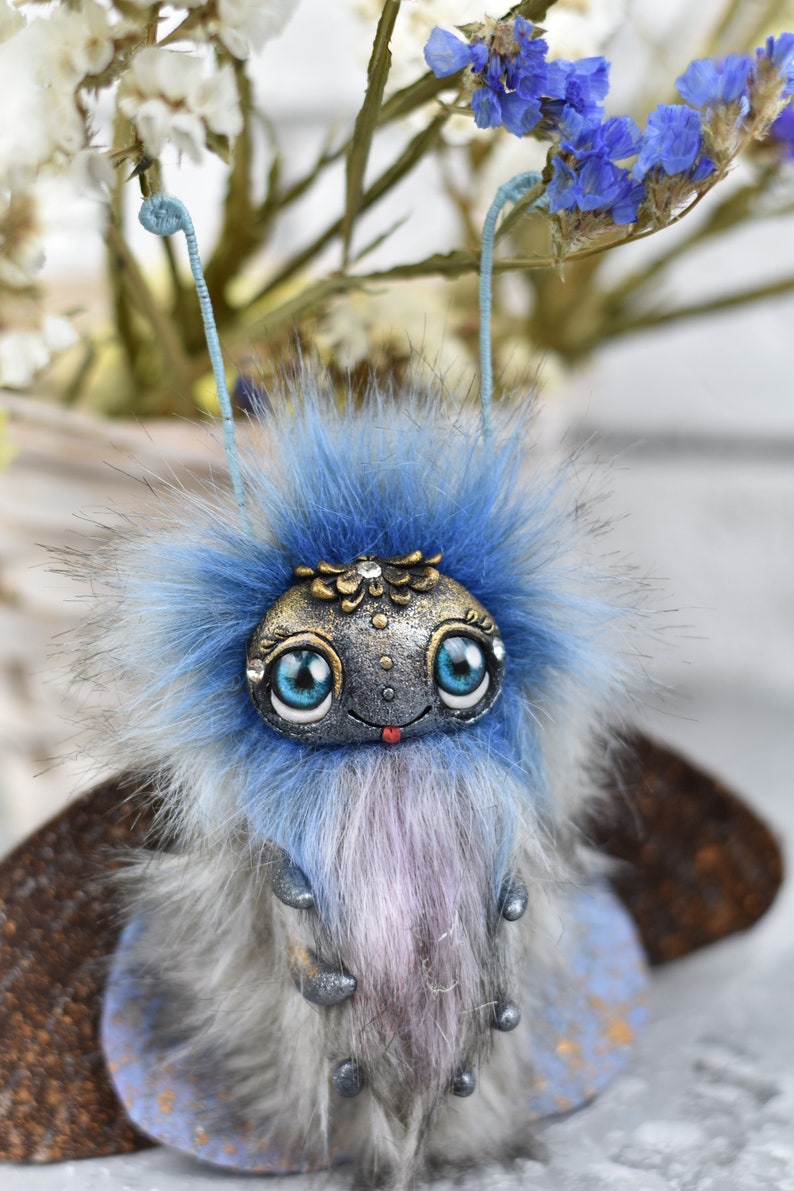 Moth Ooak Toy Fantasy Moth Toy Plush Bug Collectible Sculpture - Etsy