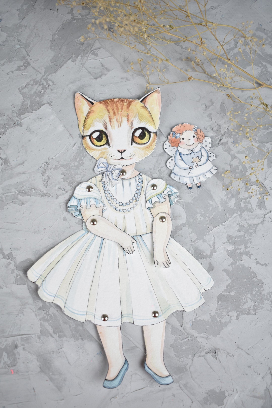 Paper Cat , Kitty Toys, Fantasy Crafts, Paper Dolls Download, Paper ...