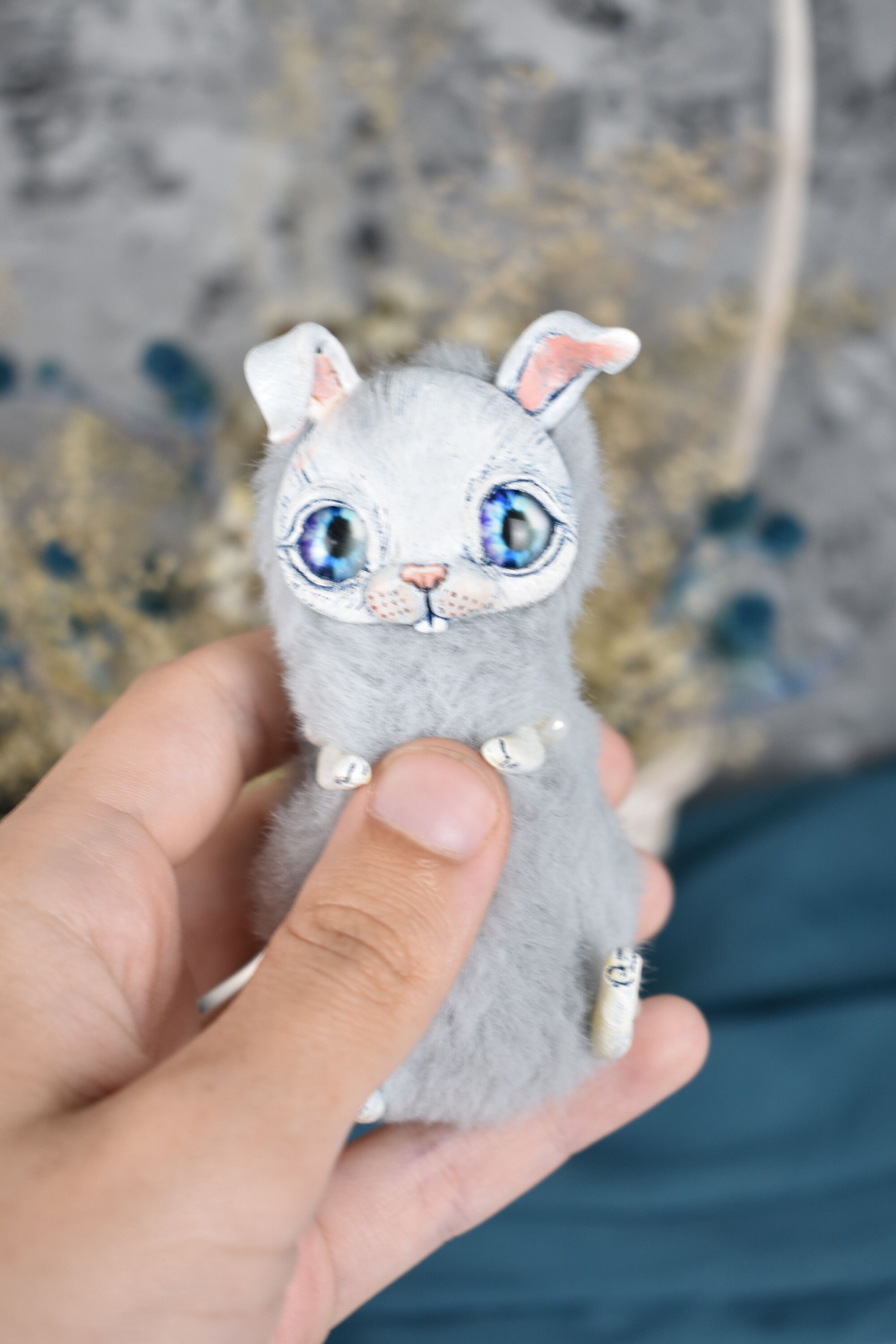 Teddy Bunny .rabbits Toy Artist Teddy. Gifts for Her Rabbit - Etsy