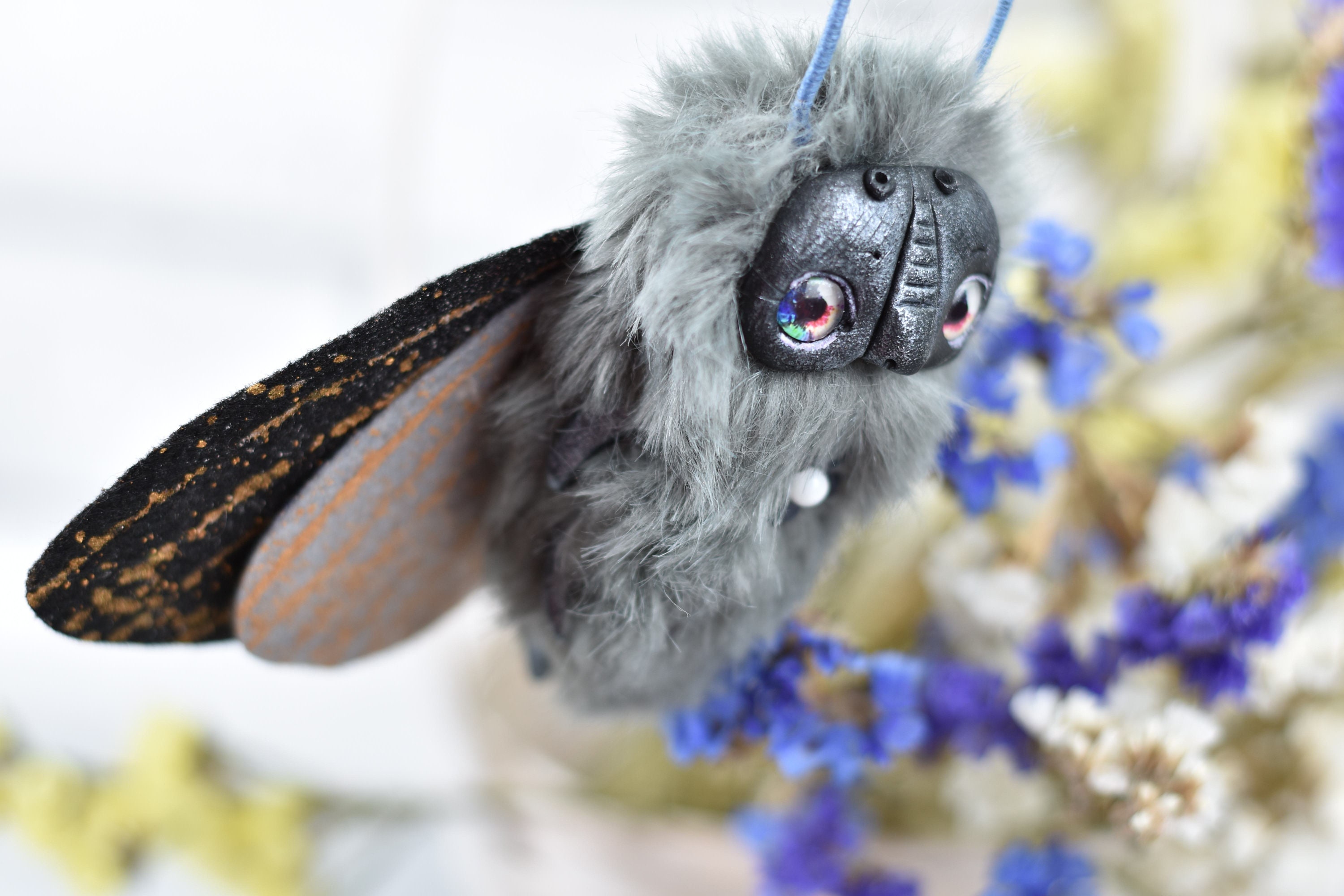 Dead Head Moth ART Fantasy Toy Moth Plush Collectible Moth - Etsy UK