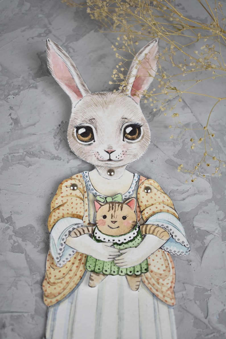 Teddy Bunny Rabbit, Paper Doll, Paper Toys, Paper Crafts, Paper Dolls ...