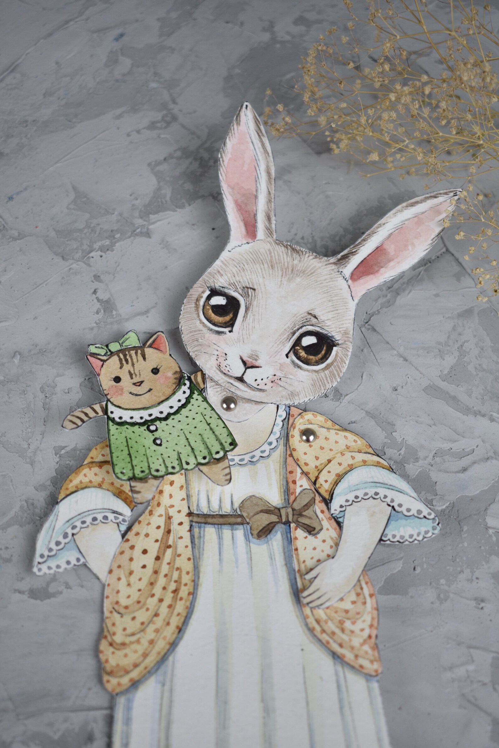 Teddy Bunny Rabbit, Paper Doll, Paper Toys, Paper Crafts, Paper Dolls ...