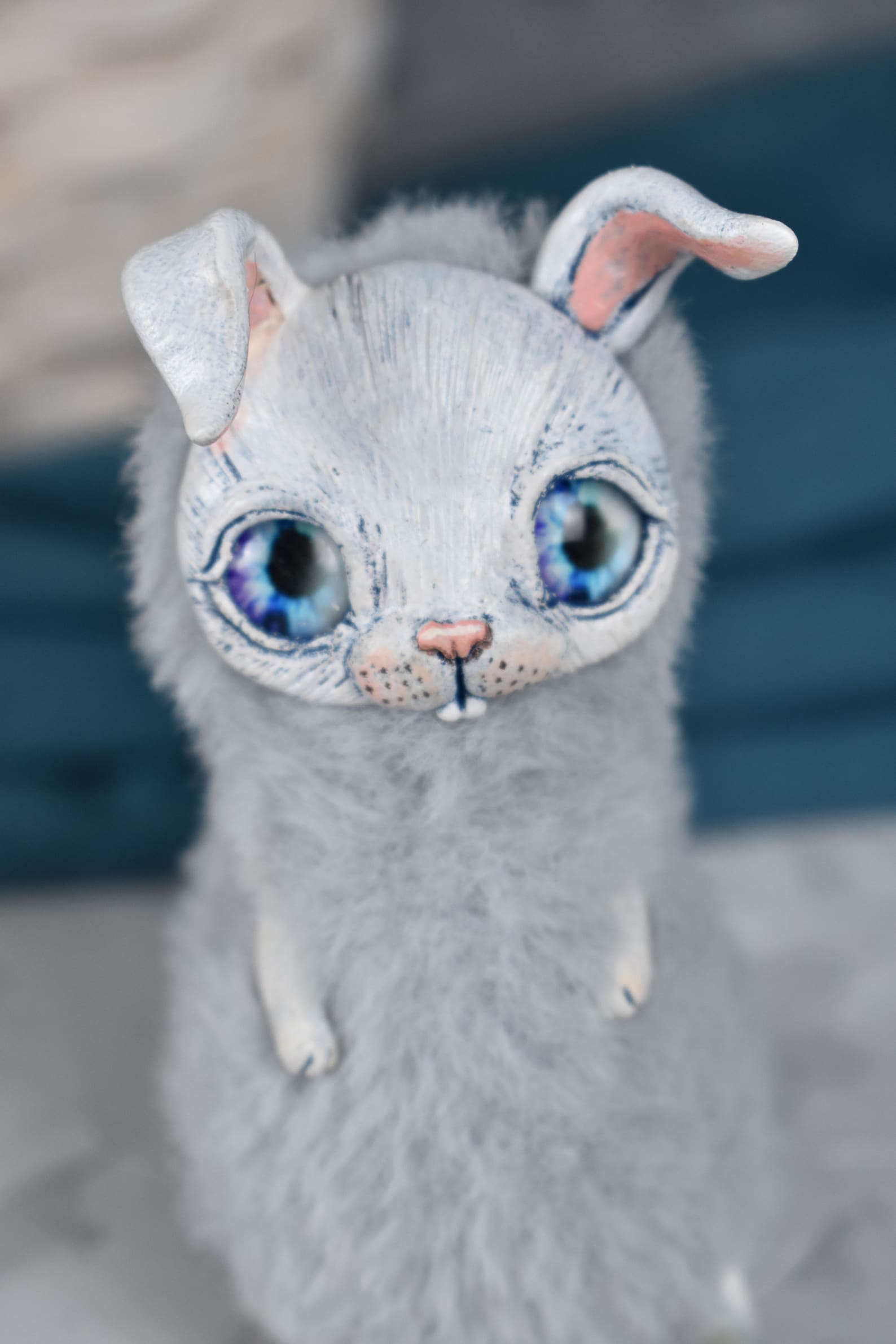 Teddy Bunny .rabbits Toy Artist Teddy. Gifts for Her Rabbit - Etsy