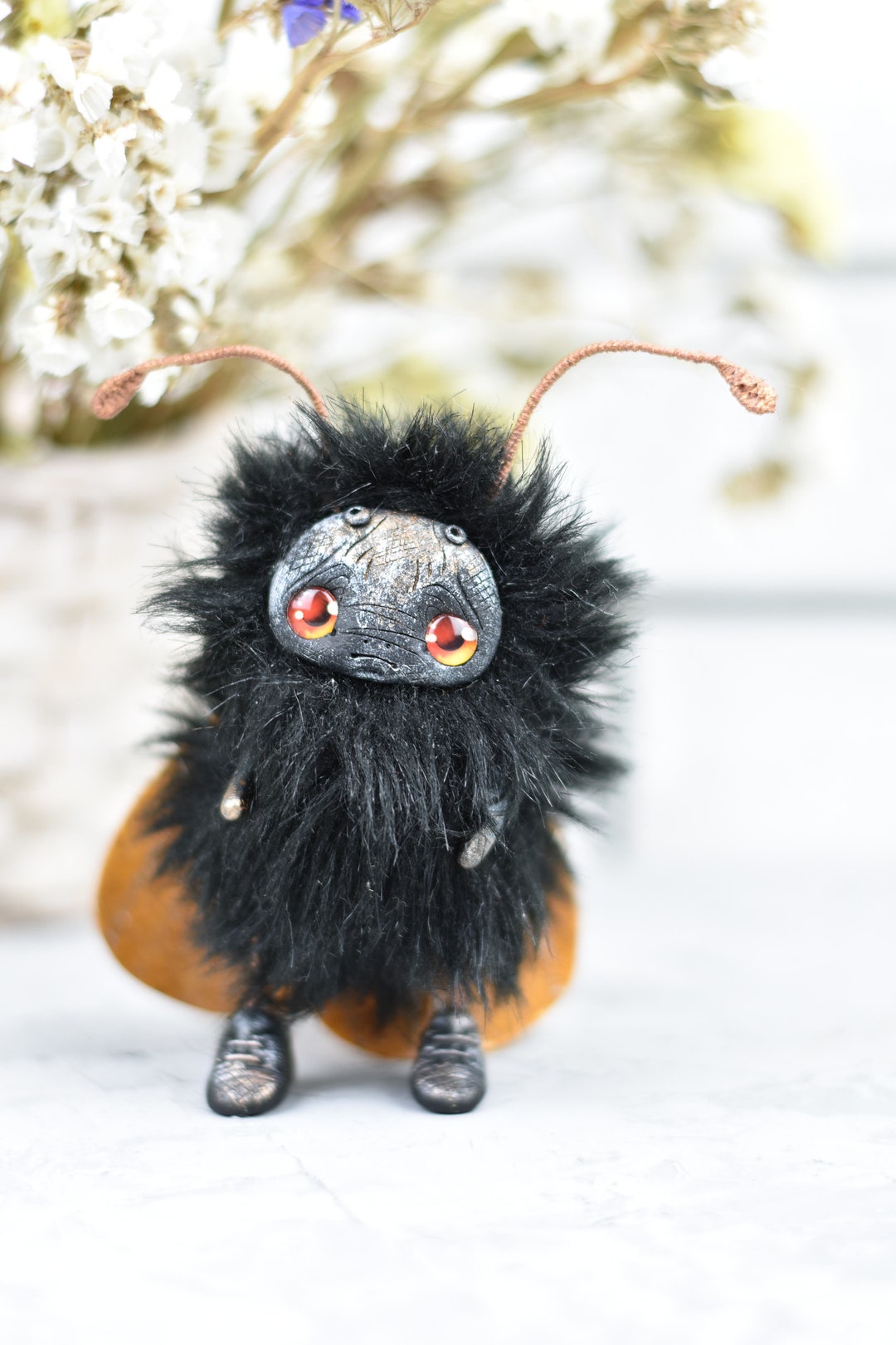 Bug ART Fantasy Toy Bug Plush Collectible Moth Sculpture - Etsy