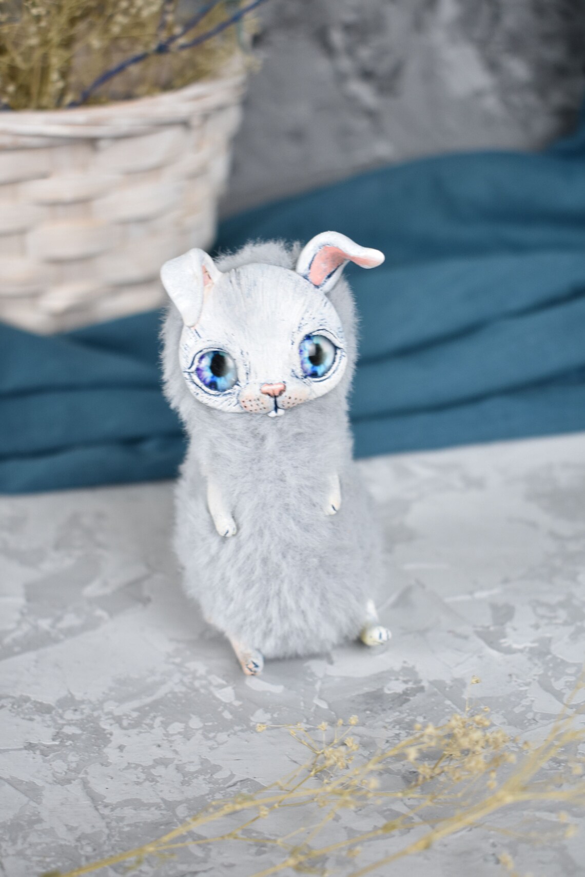 Teddy Bunny .rabbits Toy Artist Teddy. Gifts for Her Rabbit - Etsy