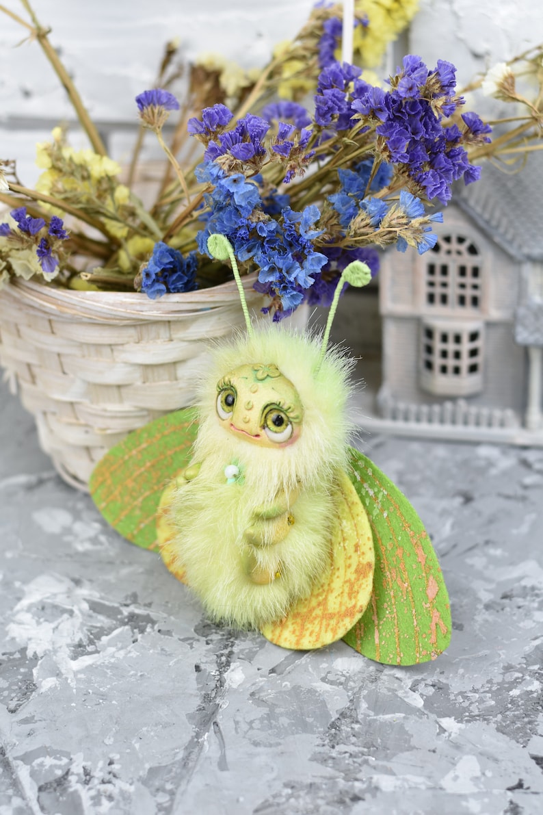 Moth ART Fantasy Toy Moth Plush Collectible Moth - Etsy