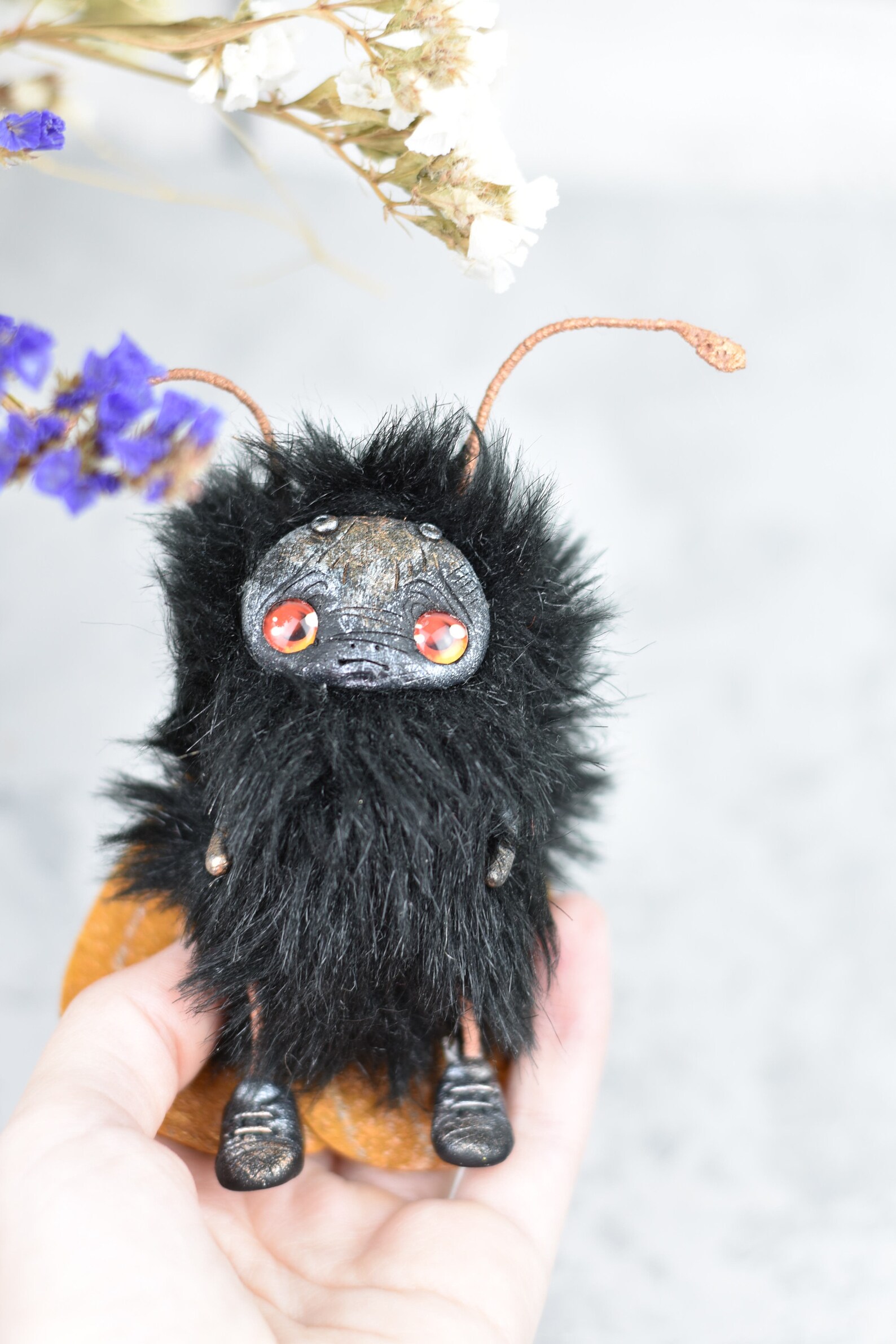 Bug ART Fantasy Toy Bug Plush Collectible Moth Sculpture - Etsy UK